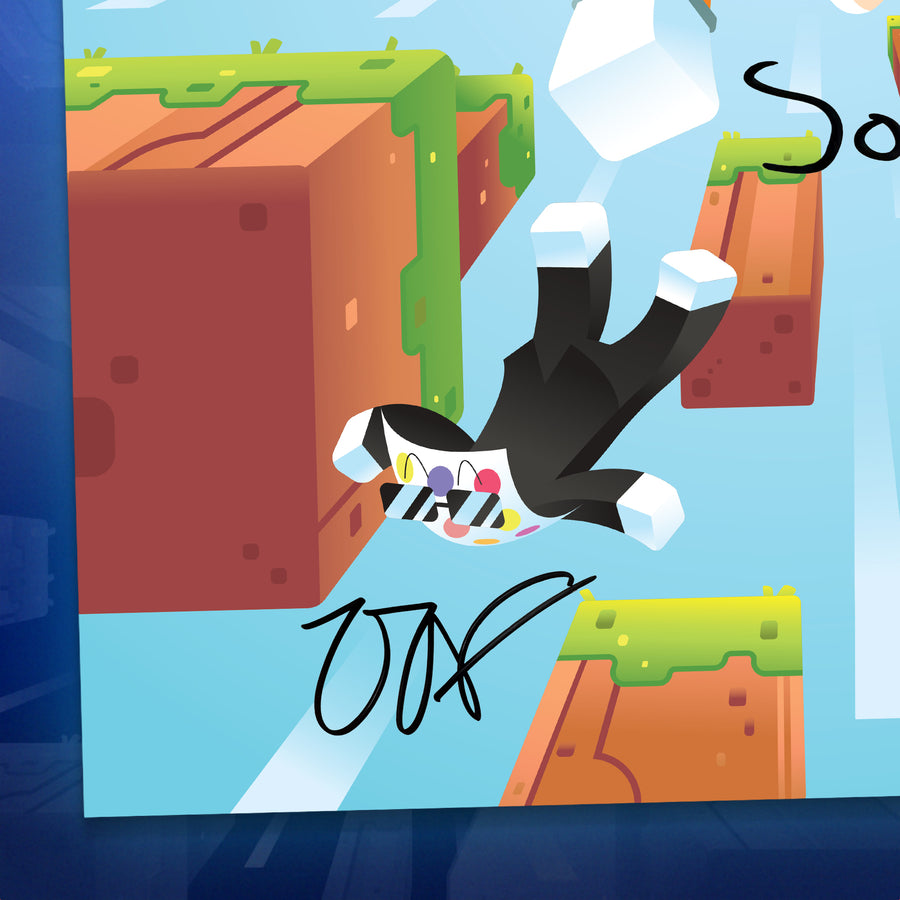 HAND SIGNED Skyblock Poster! – Socksfor1